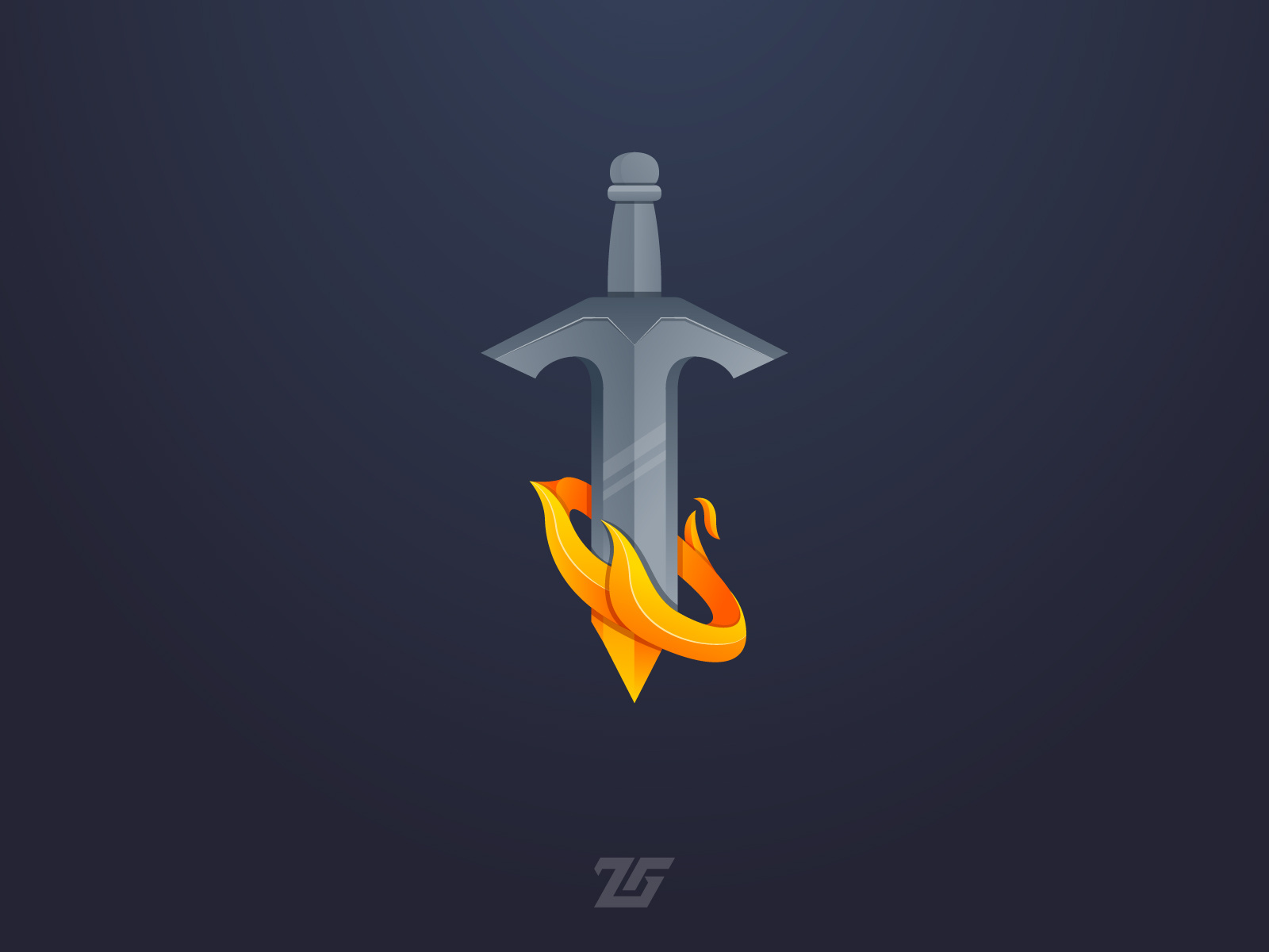 Fire Sword by Zeer Graphic on Dribbble