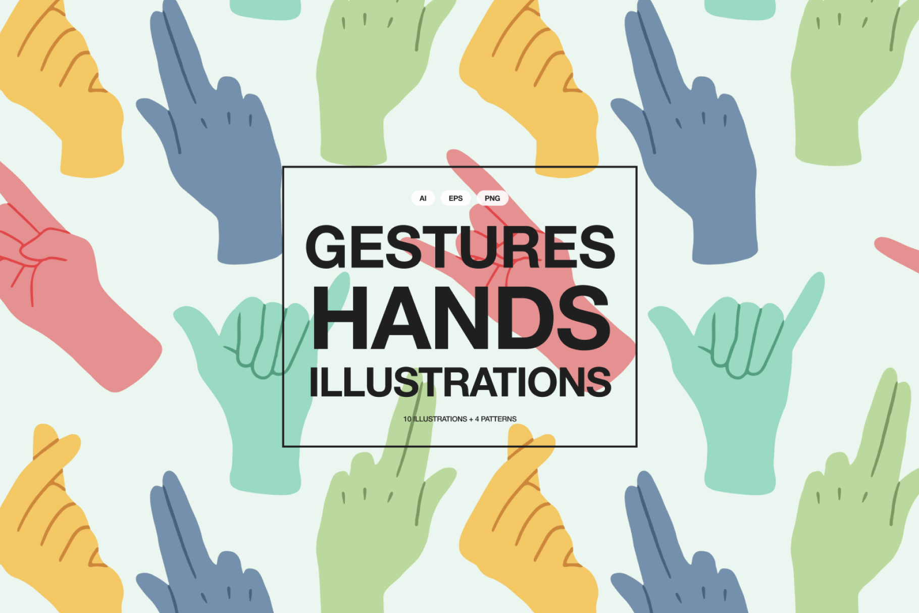 Hand Gestures Illustrations by Promo Graphics on Dribbble