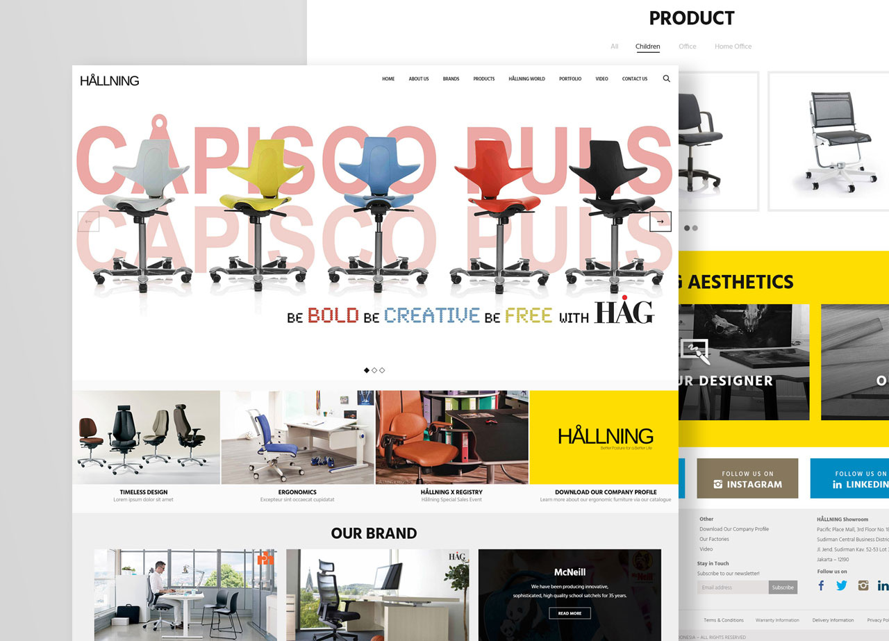 Hallning Website by Rachma Fitria on Dribbble