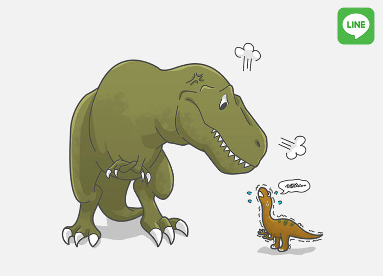 LINE: Traits Based on Dinosaur Characters by Rachma Fitria on Dribbble