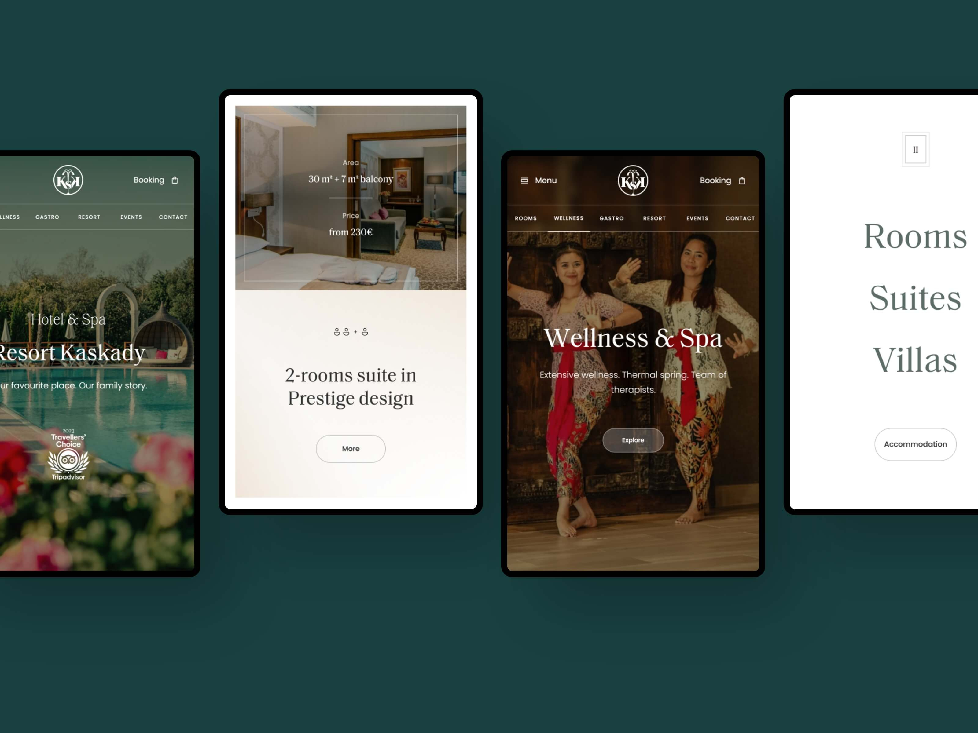 Hotel & Spa Resort Kaskady - Wellness & Restaurant Web Site by Juraj ...