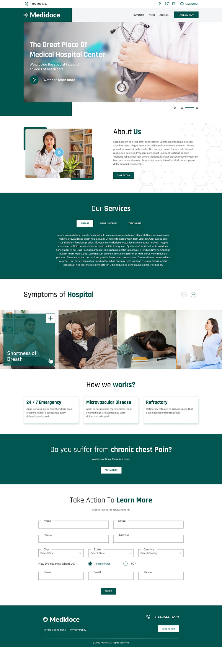 Health-Care: Doctor Landing Page UI Design. by Himanshu Bansal on Dribbble