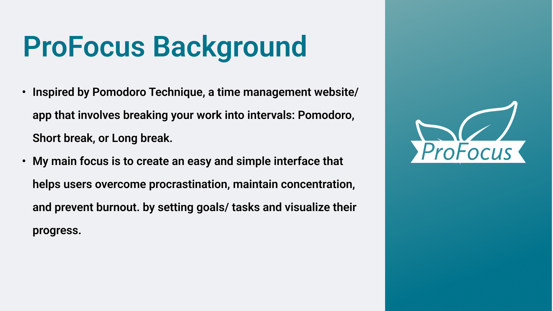 ProFocus Web-App by Rim Ayed on Dribbble