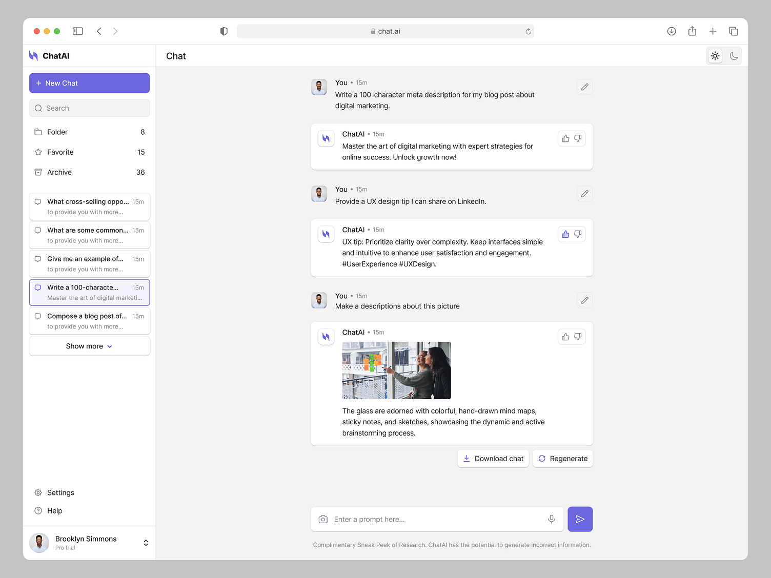 Chat AI Assistant Platform Web App by Keitoto on Dribbble