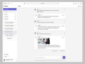Chat AI Assistant Platform Web App by Keitoto on Dribbble