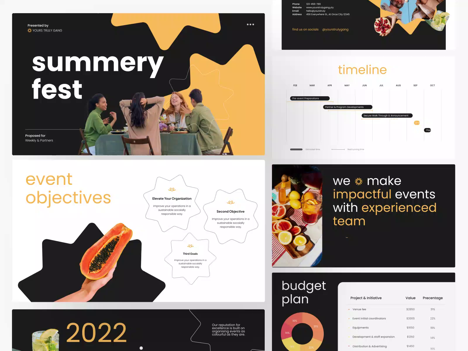Summery Fest - Pitch Deck Exploration by Bella Meillenia for Plainthing ...