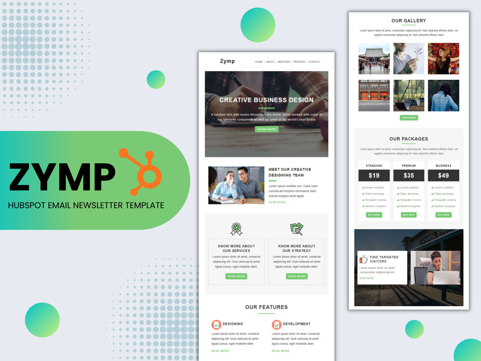 Zymp – HubSpot Email Newsletter Template by Pennyblack Templates on ...