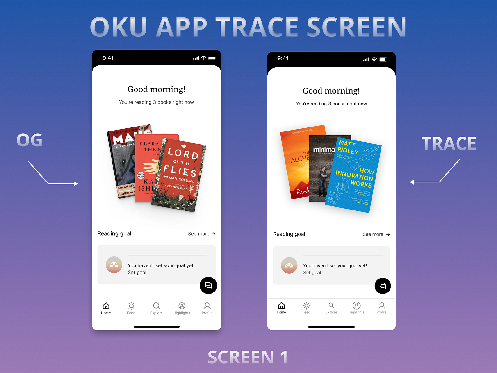 OKU IOS APP TRACE SCREEN by Bhuvardhena on Dribbble