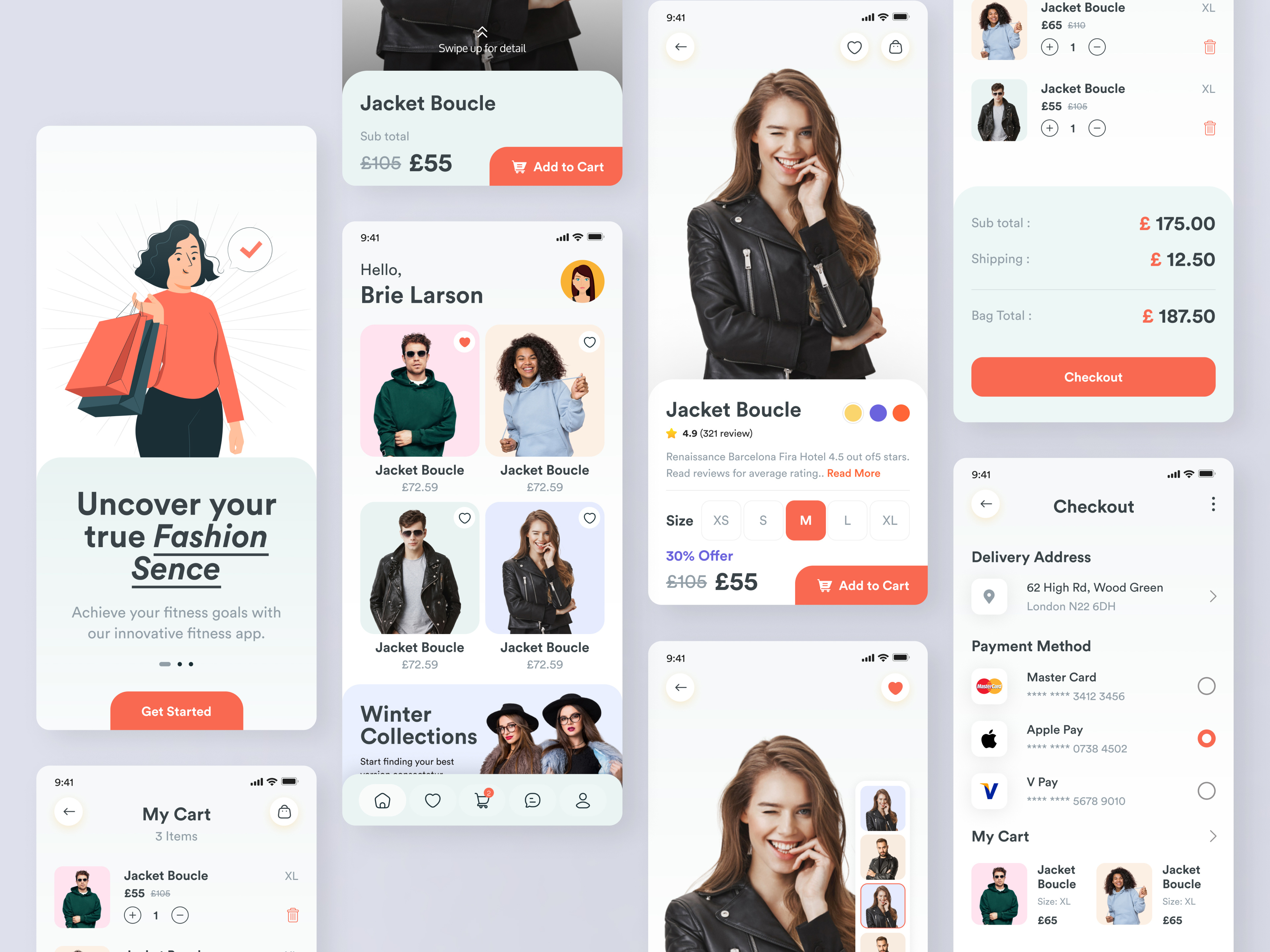 Product Shopping E-commerce App by Nure Alam Jabin on Dribbble