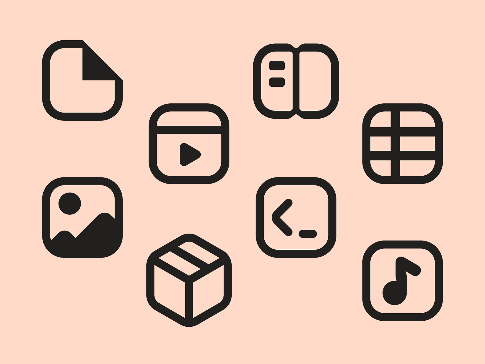 Nozbe file types icons by Hubert Tereszkiewicz on Dribbble