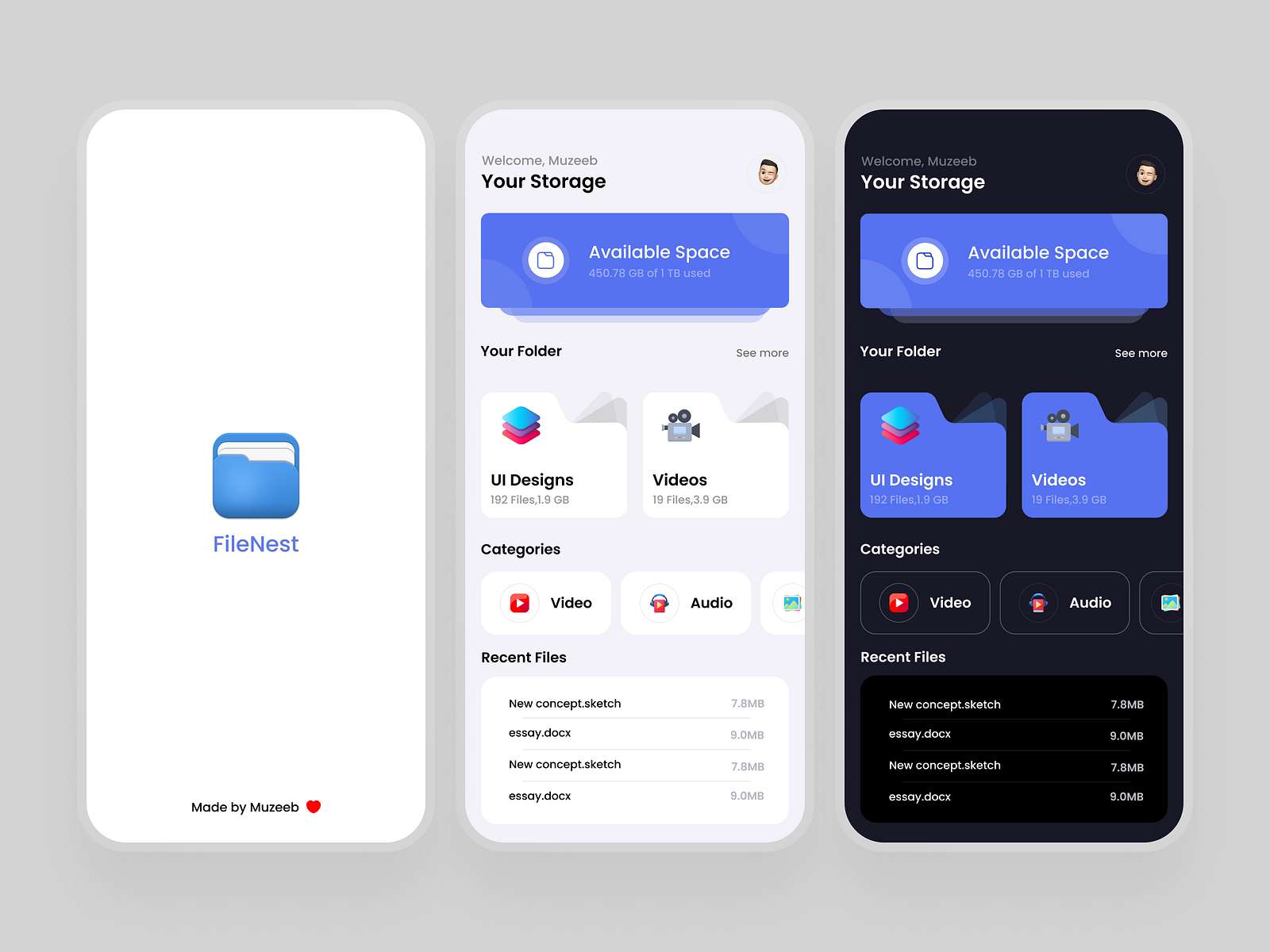 File Manager App Ui Dailyuidesign By Muzeeb Urrahaman On Dribbble