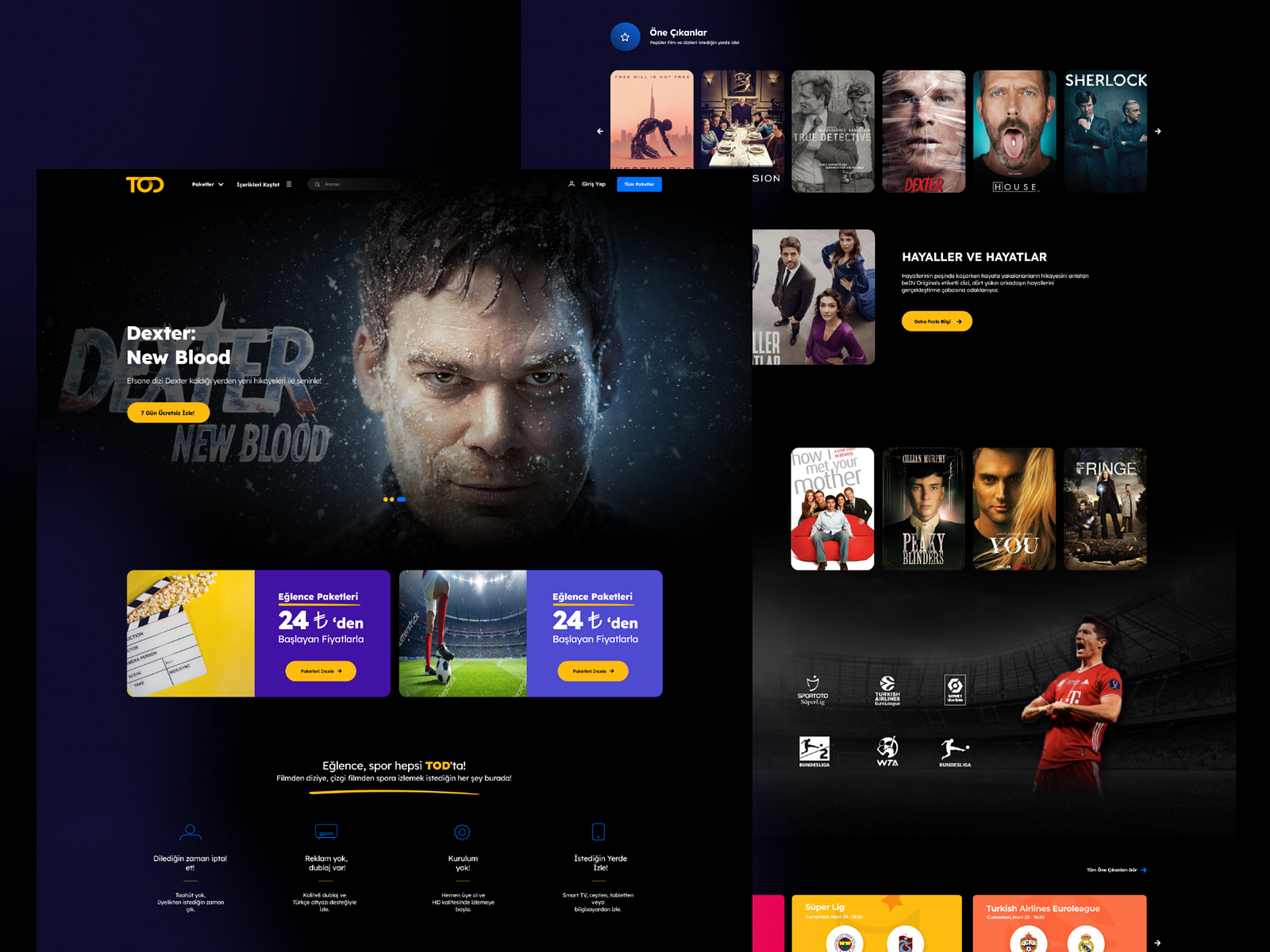 Bein Connect - TOD Web Design by Ekin Ayhan on Dribbble
