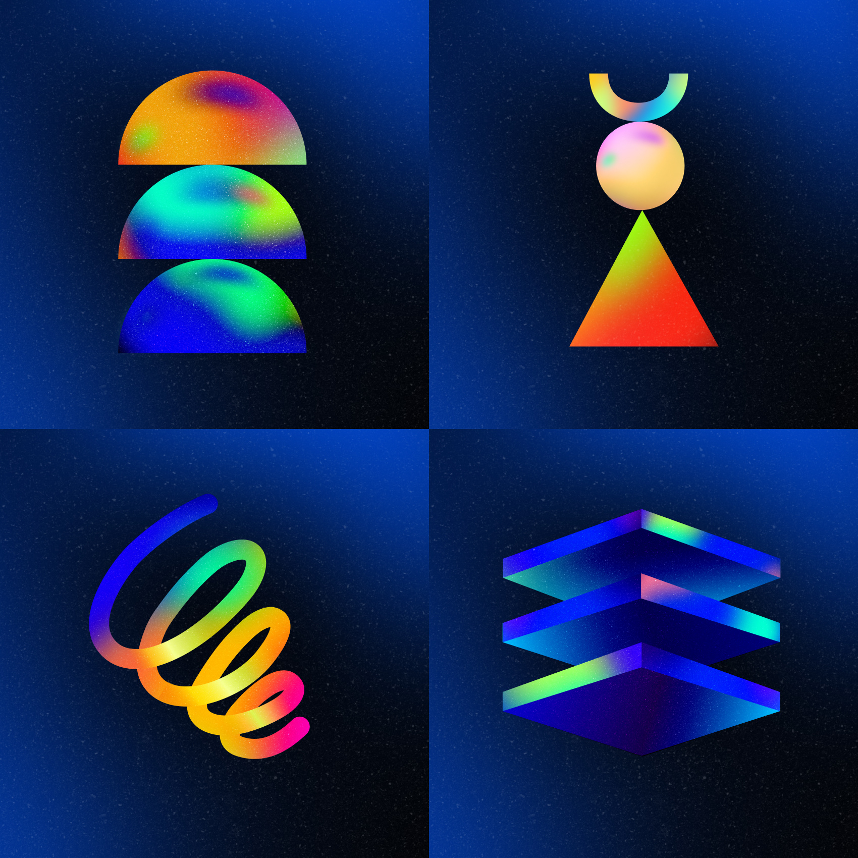 Gradients + Geometry by Anastasiia Malai on Dribbble