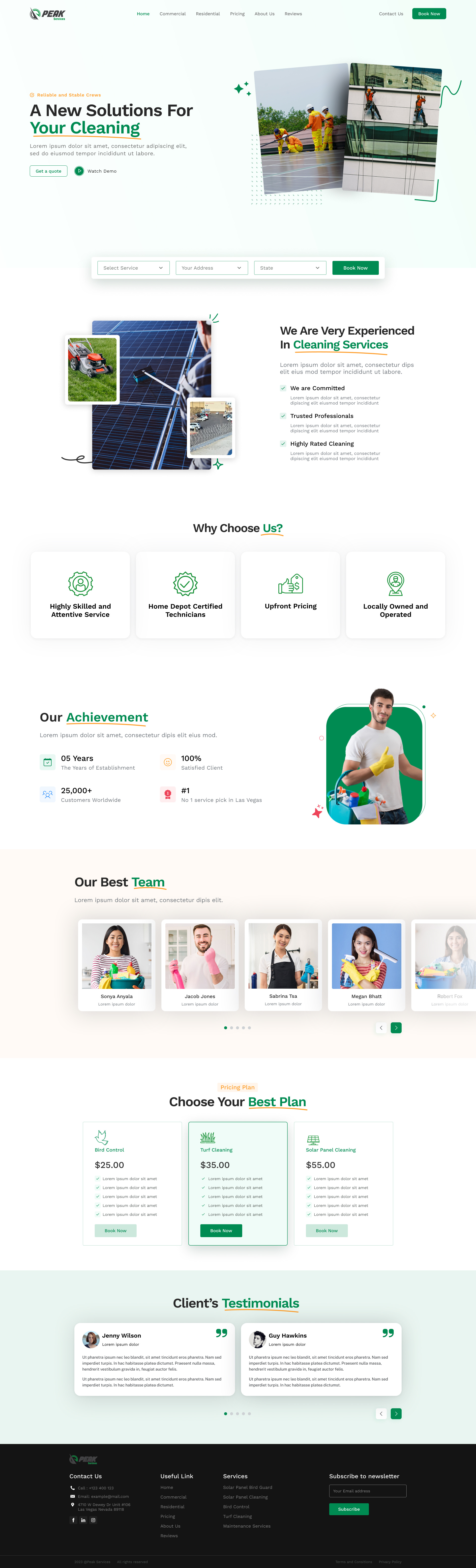 Cleaning Website by Rameez Ali Khan on Dribbble