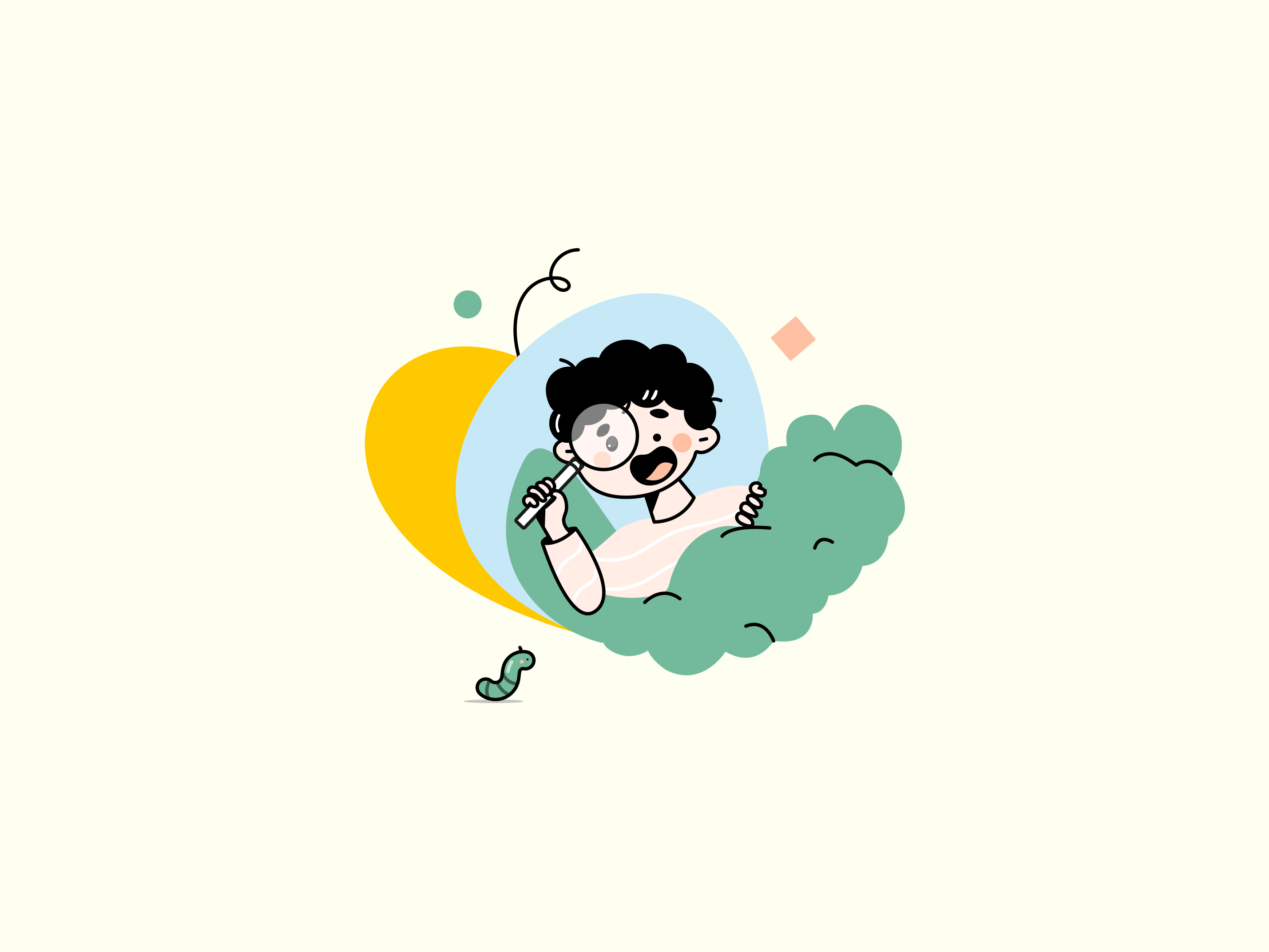 Curiosity concept animated illustration by Katayoon Samadi on Dribbble