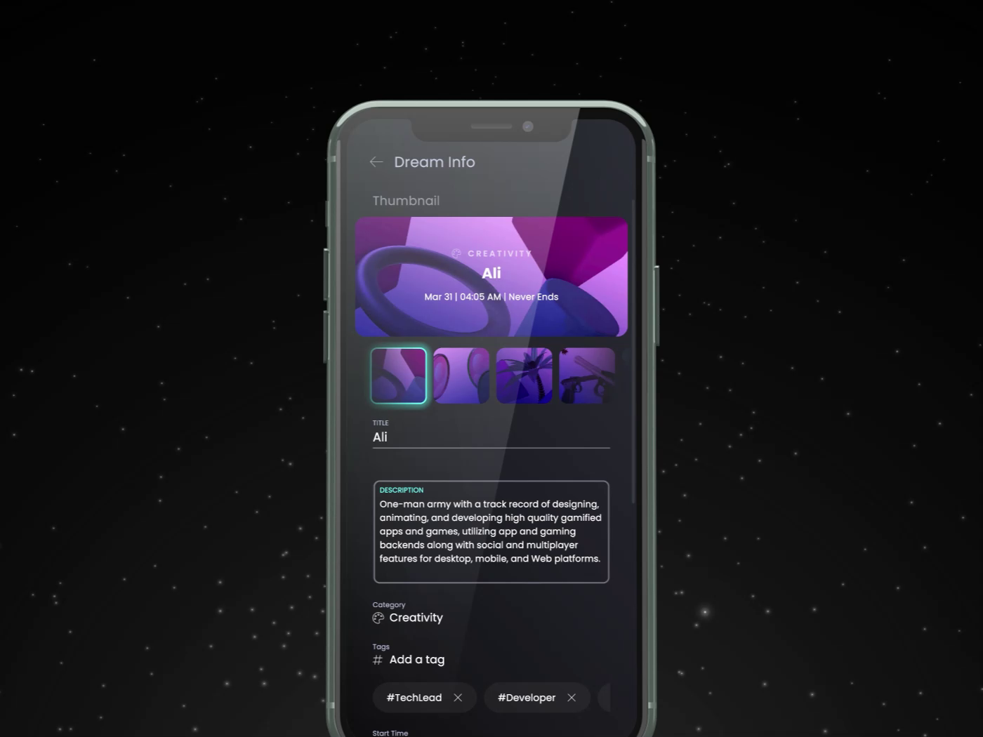 Dream Edit Screen by Ali RAZA on Dribbble