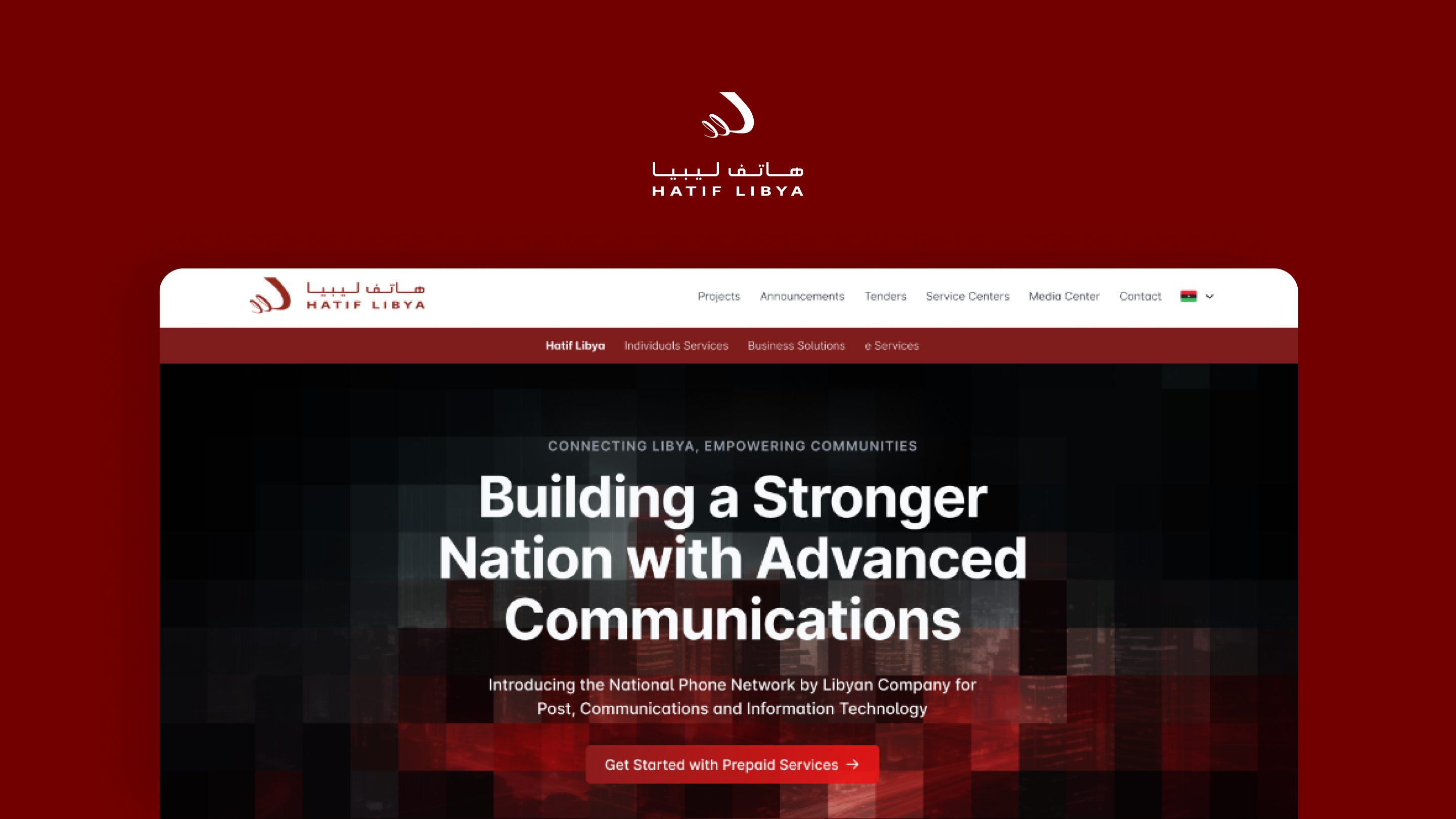 Hatif Libya website design Concept by Mohamed Bashagha on Dribbble