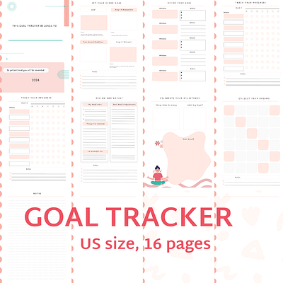 Goal Tracker by Polina Digital on Dribbble