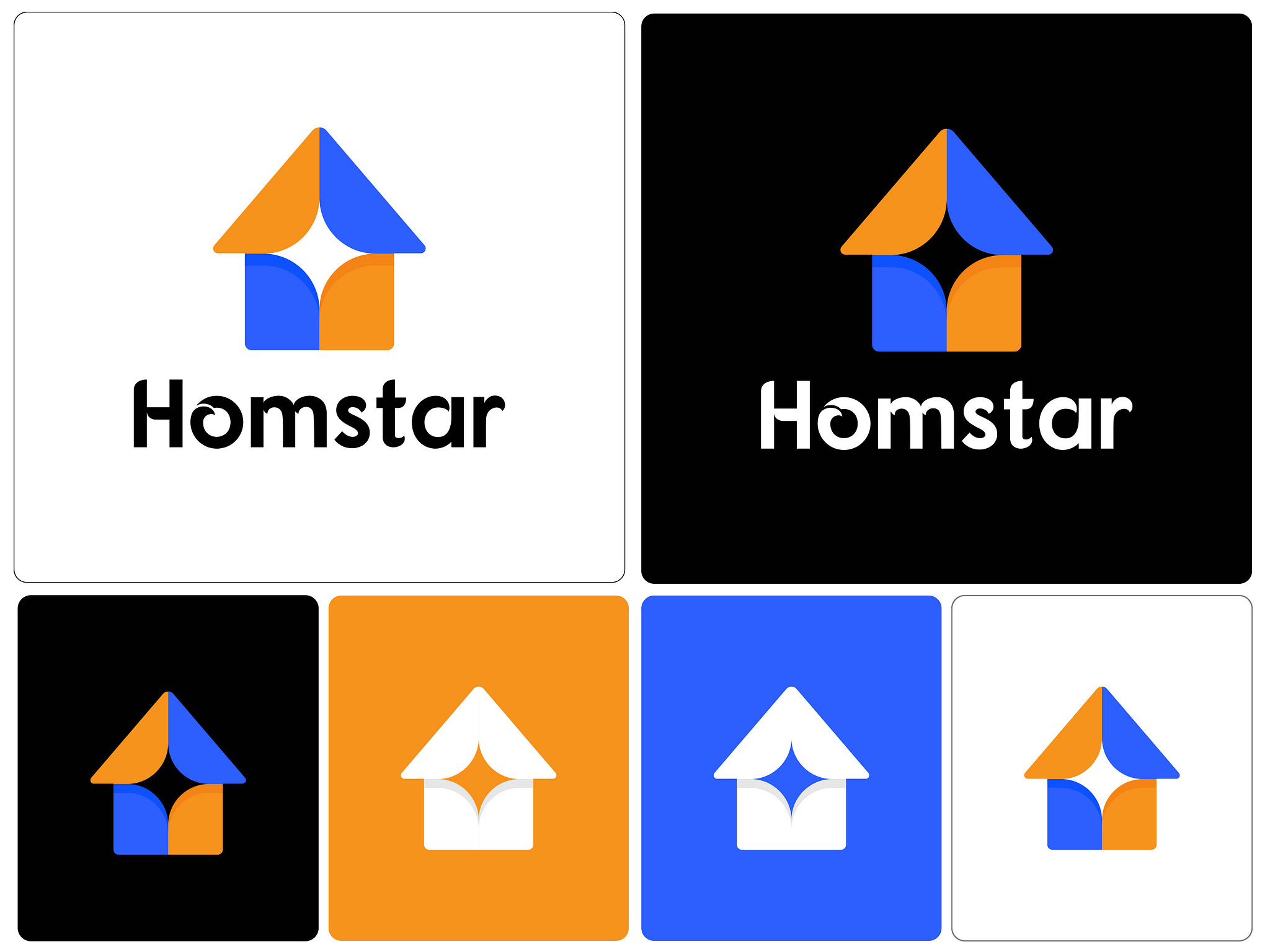 Homstar - logo design by Sonia Afroz on Dribbble