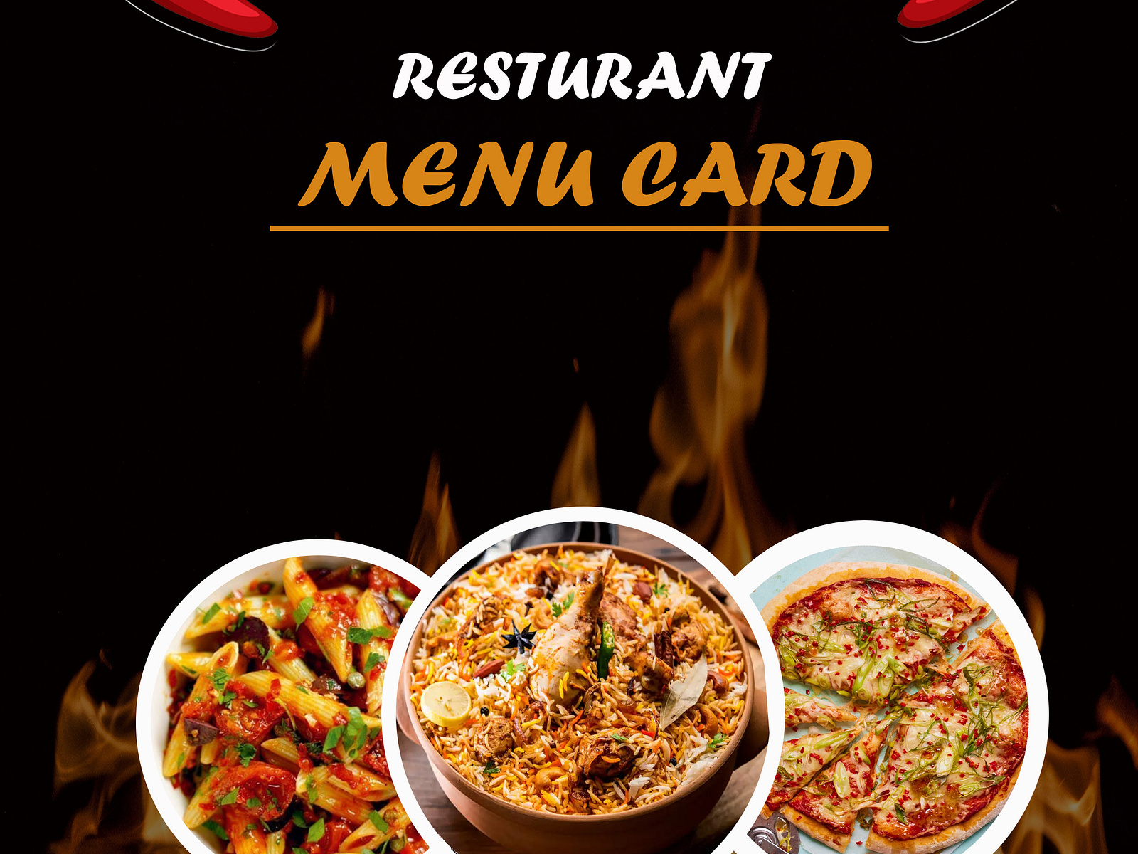 menu card cover by arijit Biswas on Dribbble