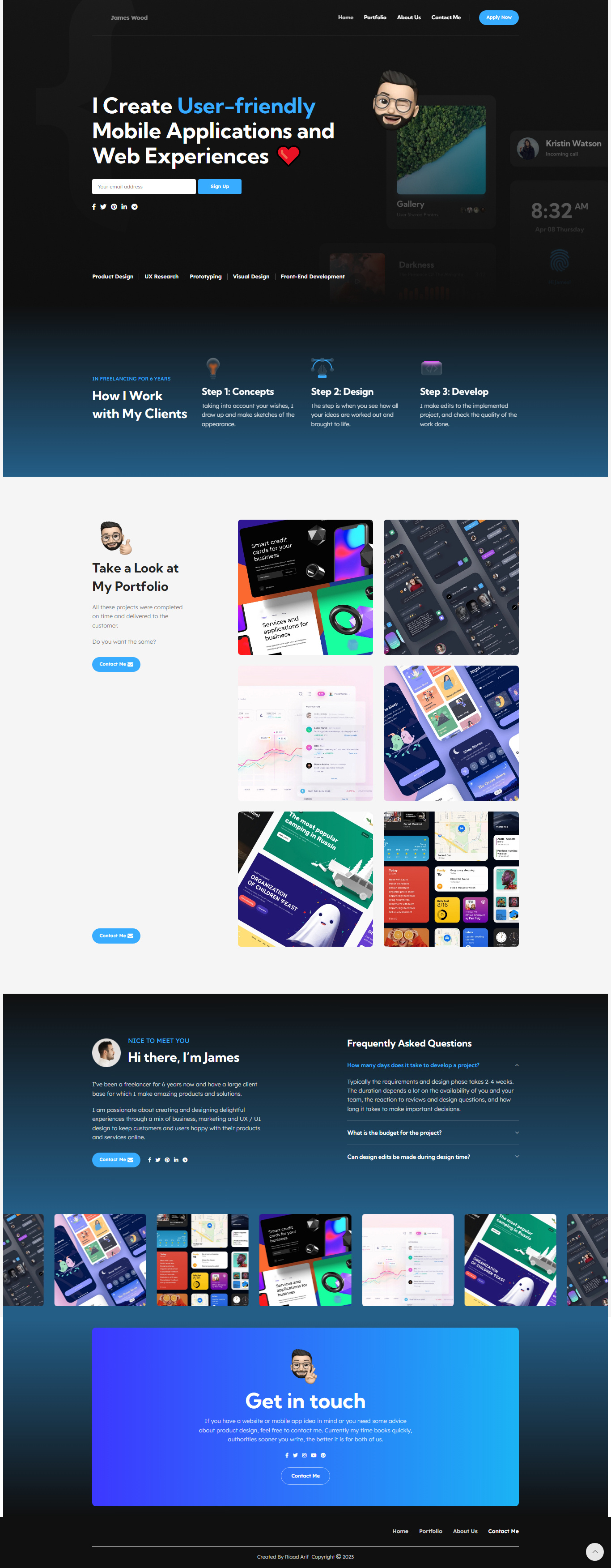 Personal Website Example designs, themes, templates and downloadable ...