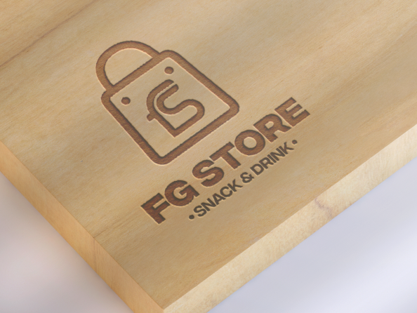 FG Store's Logo Mockup by Ahmad Muhajir on Dribbble