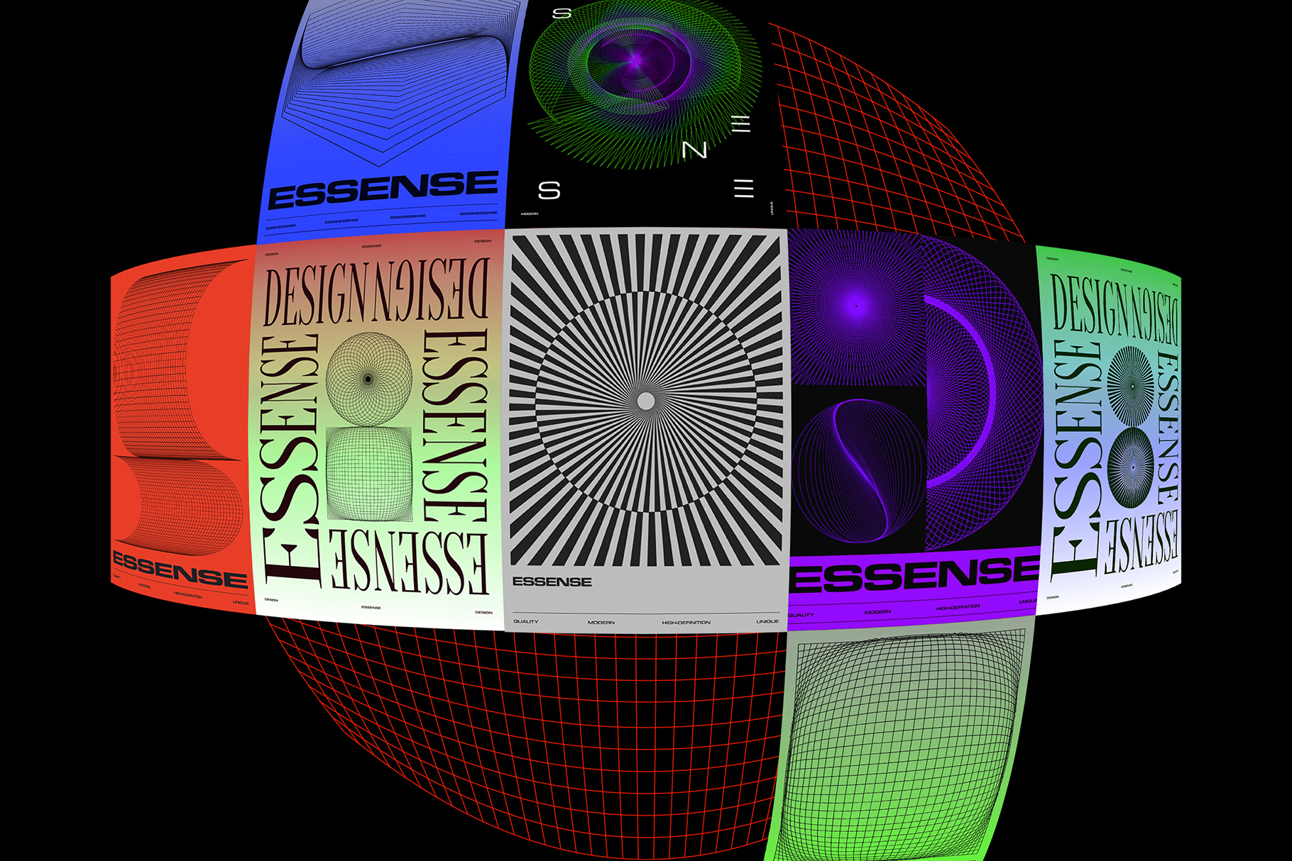 Design Assets: 120 Geometric Vectors by Designessense.com on Dribbble