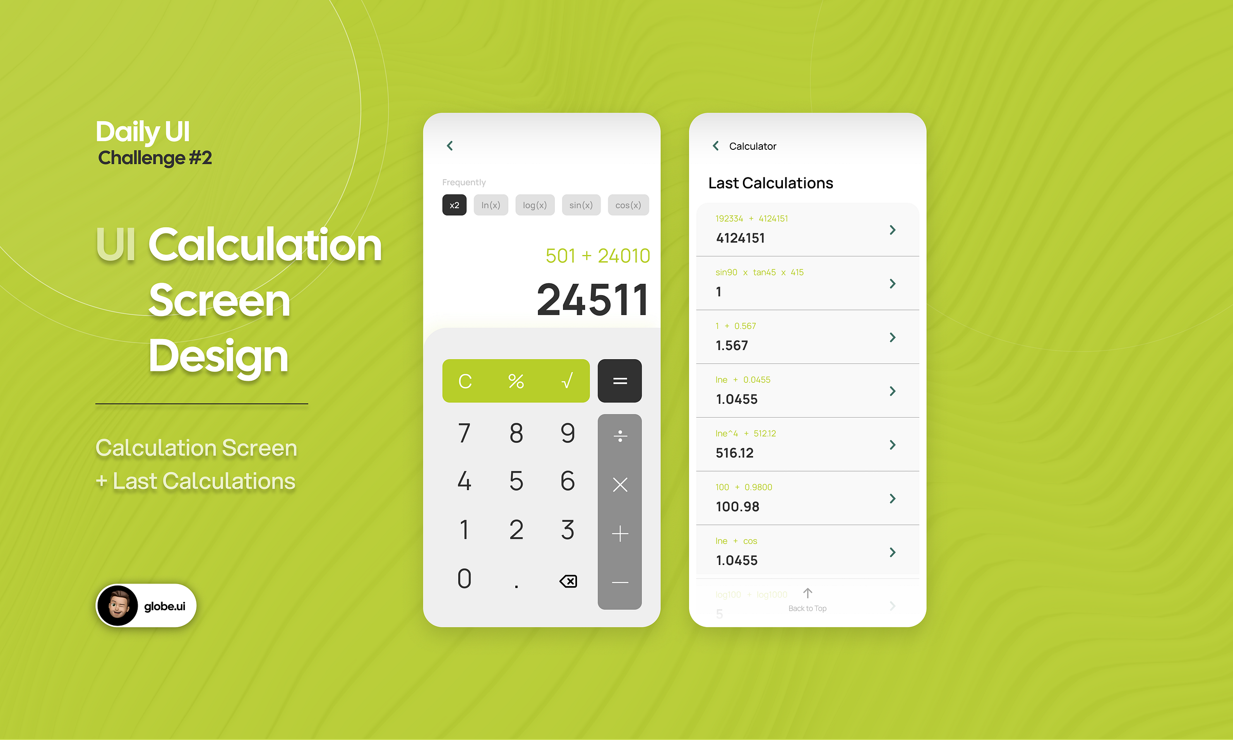 DailyUI Challenge #4 Calculation Screen Design by Furkan Deveci on Dribbble