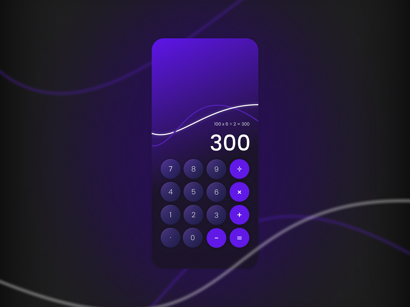 Calculator App UI by Preston Douglas on Dribbble