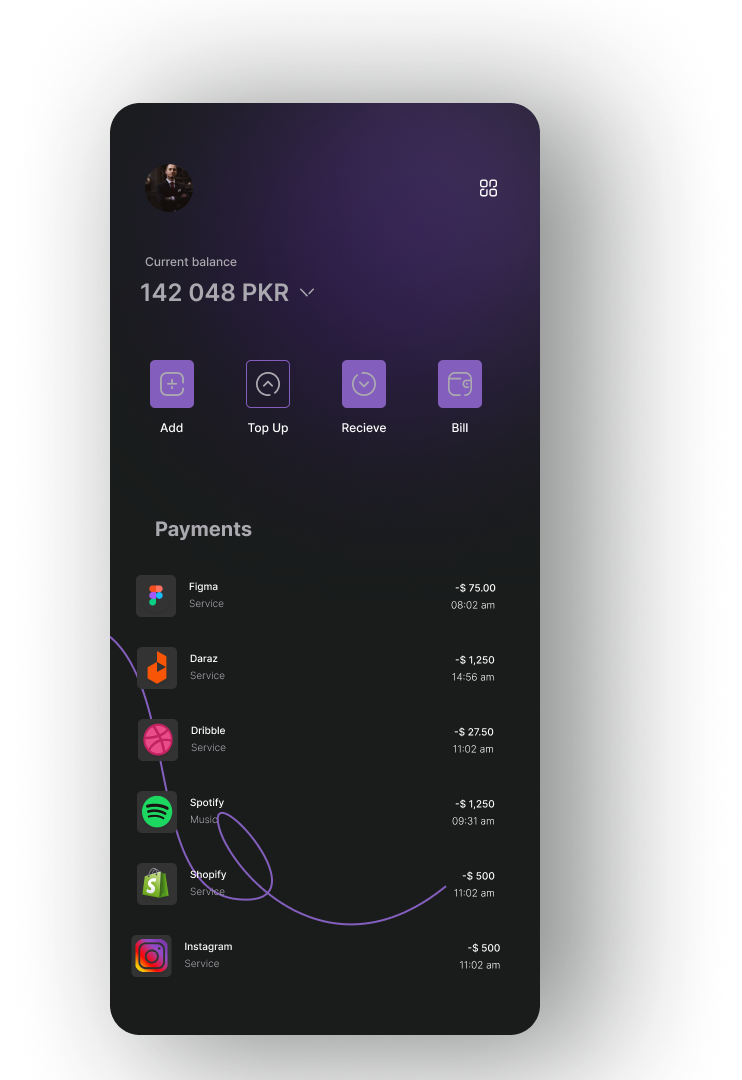 Finance Application... by Maha Babar on Dribbble