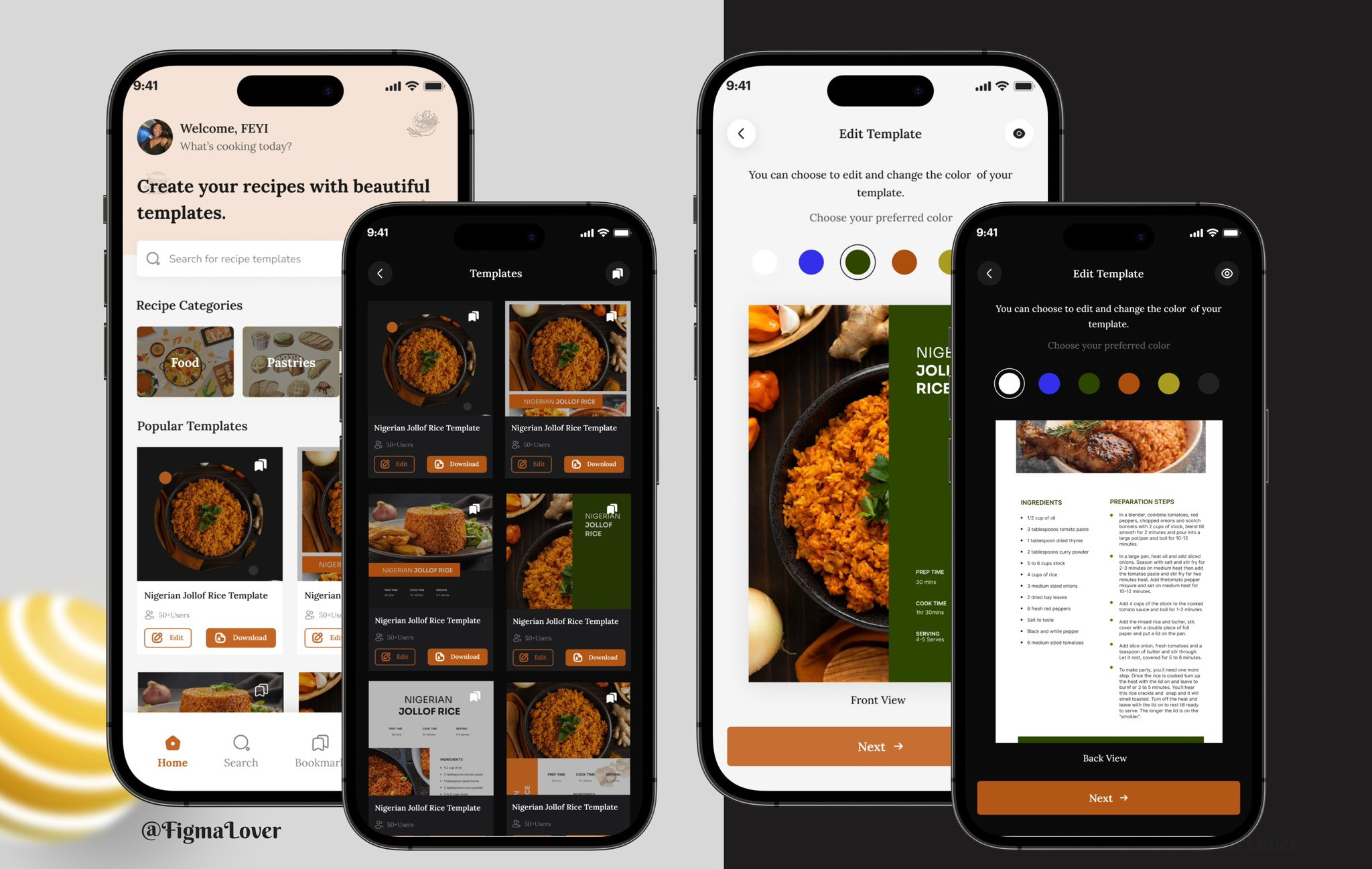 Recipe Generator Mobile App by Adetutu Adesanya on Dribbble