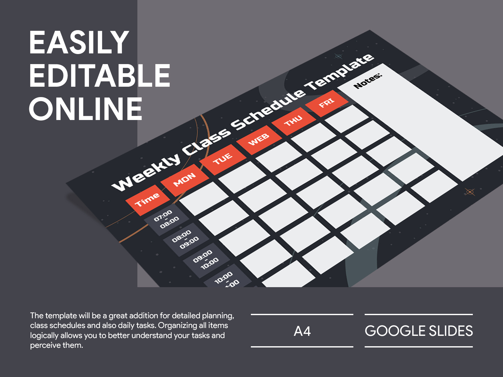 Weekly Class Schedule Free Google Docs Template by Gdoc on Dribbble