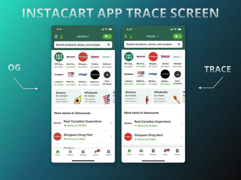 INSTACART IOS APP TRACE SCREEN by Bhuvardhena on Dribbble