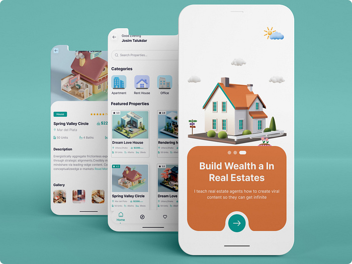 Real Estate UI designs, themes, templates and downloadable graphic ...
