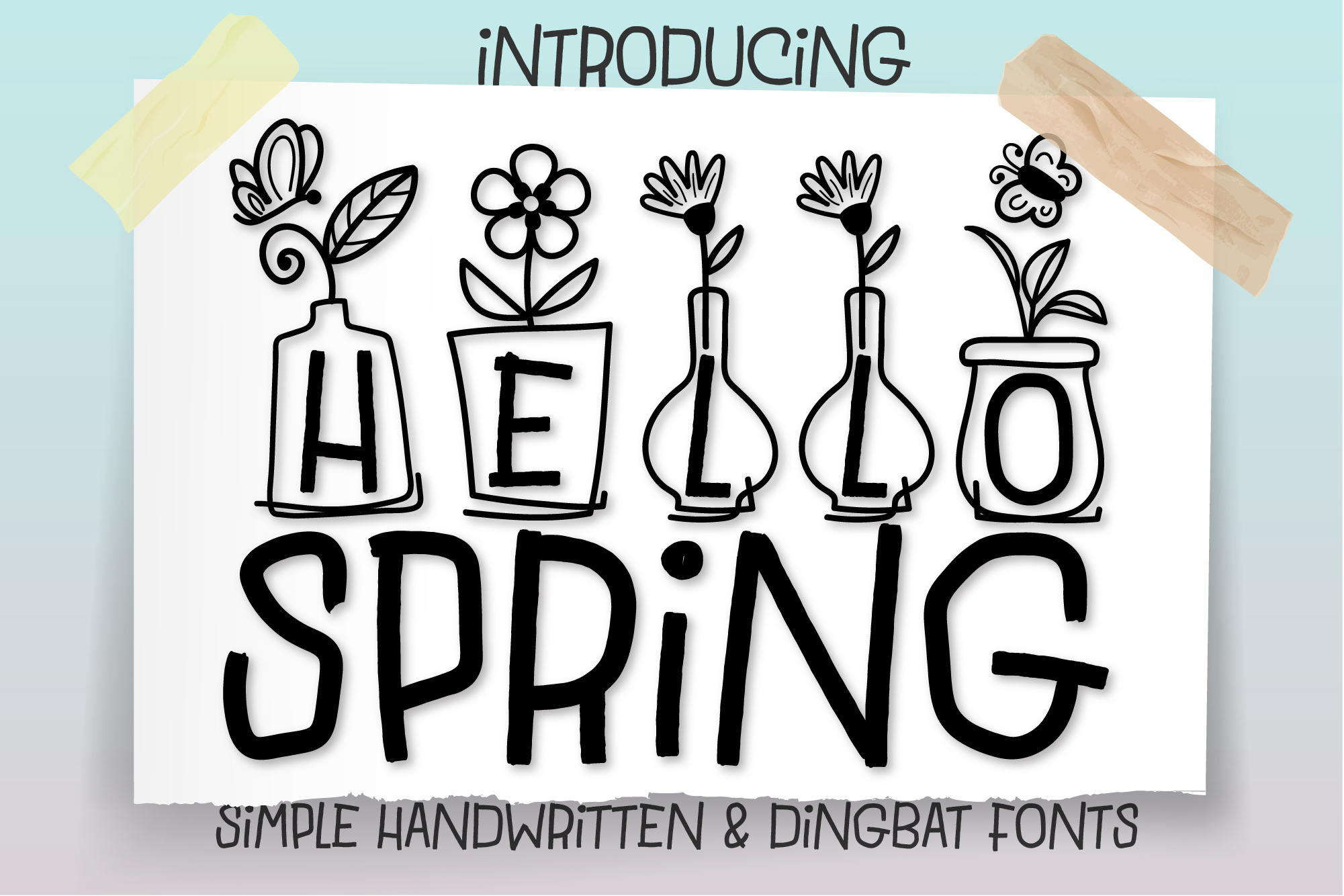 Mini Craft Font Bundle by Ake Thanantreesak on Dribbble