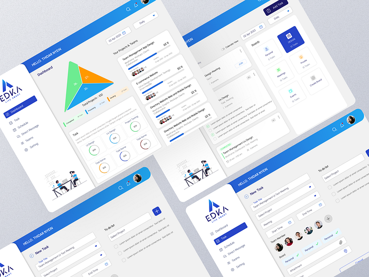 Task Management App Web Design by Thidar Nyein on Dribbble