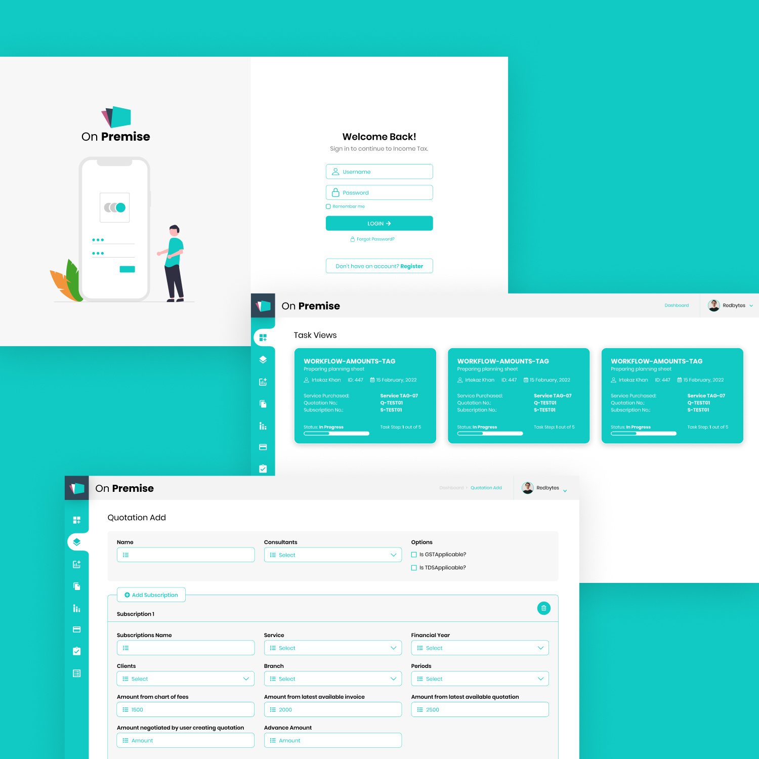 Web Application UI Design by Naseer Ahmed Arshad on Dribbble