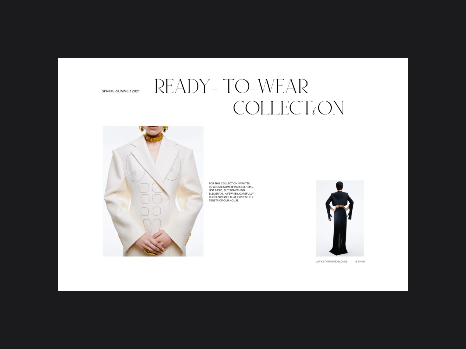 Schiaparelli. Corporate website redesign concept by Mary Chumak on Dribbble