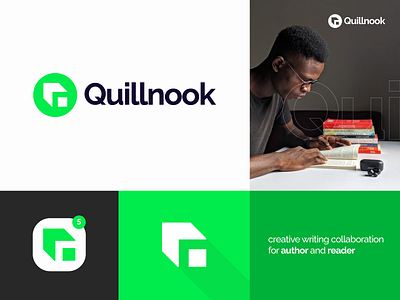 Logo, Creative Writing, Literature, Story, Author, Quill, Q logo by ...