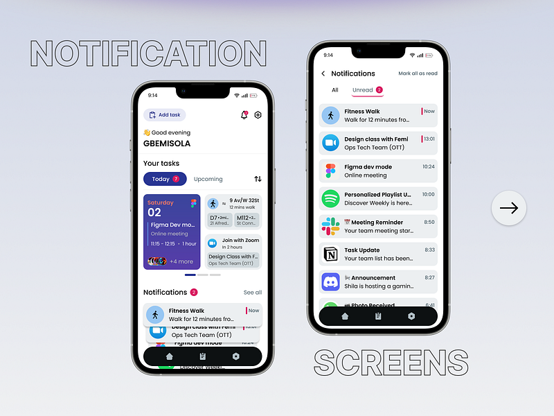 Browse thousands of Notification Page UI Design images for design ...