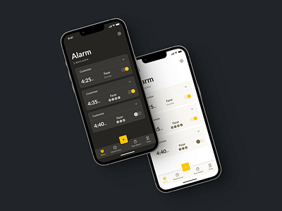Minimal Alarm Clock App Design by MD Nasimul Huda on Dribbble
