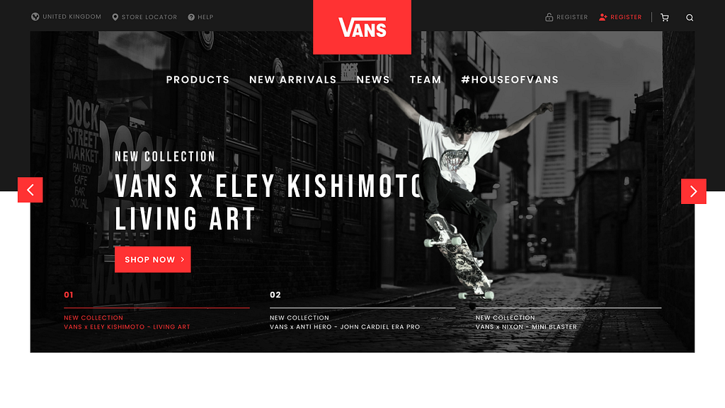 Tracing Vans UI by Mohamed Hafizh Luthfidian on Dribbble