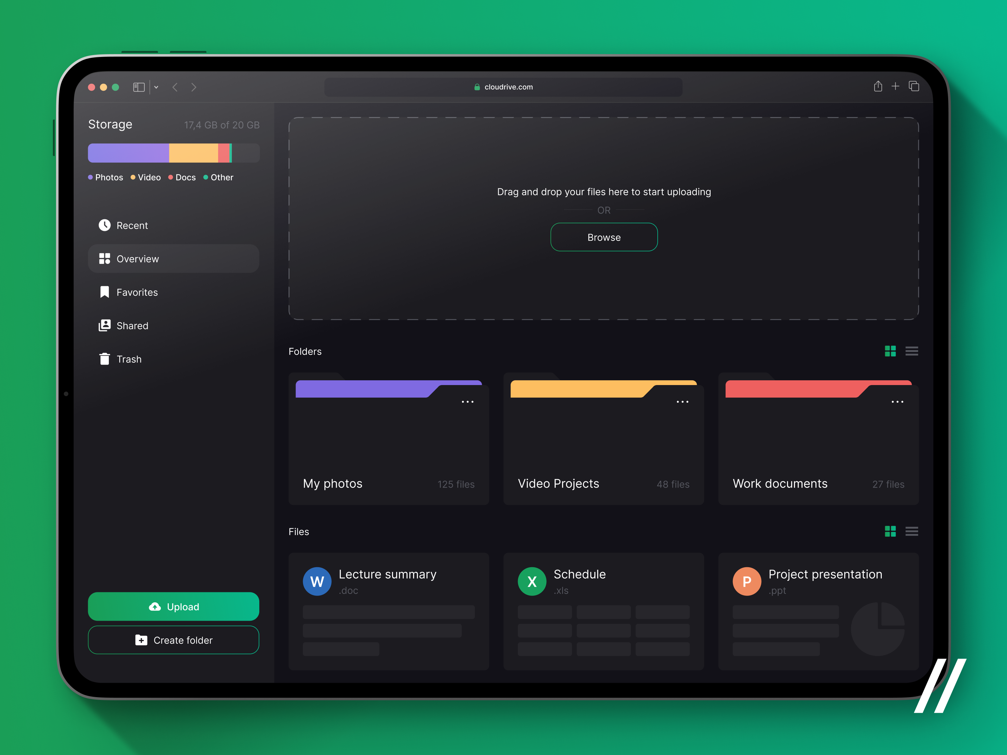 Cloud Storage Web Platform by Purrweb UI/UX Agency on Dribbble