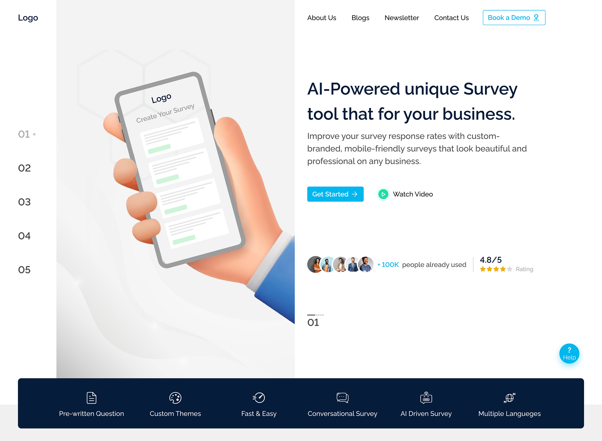 Survey AI Platform by Sachin Bairagi on Dribbble
