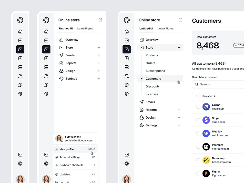 Modern UI designs, themes, templates and downloadable graphic elements ...