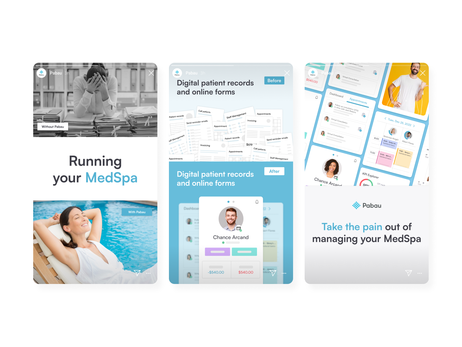 Pabau - IG Story Ads by João Miguel Pratas for Hey Digital on Dribbble