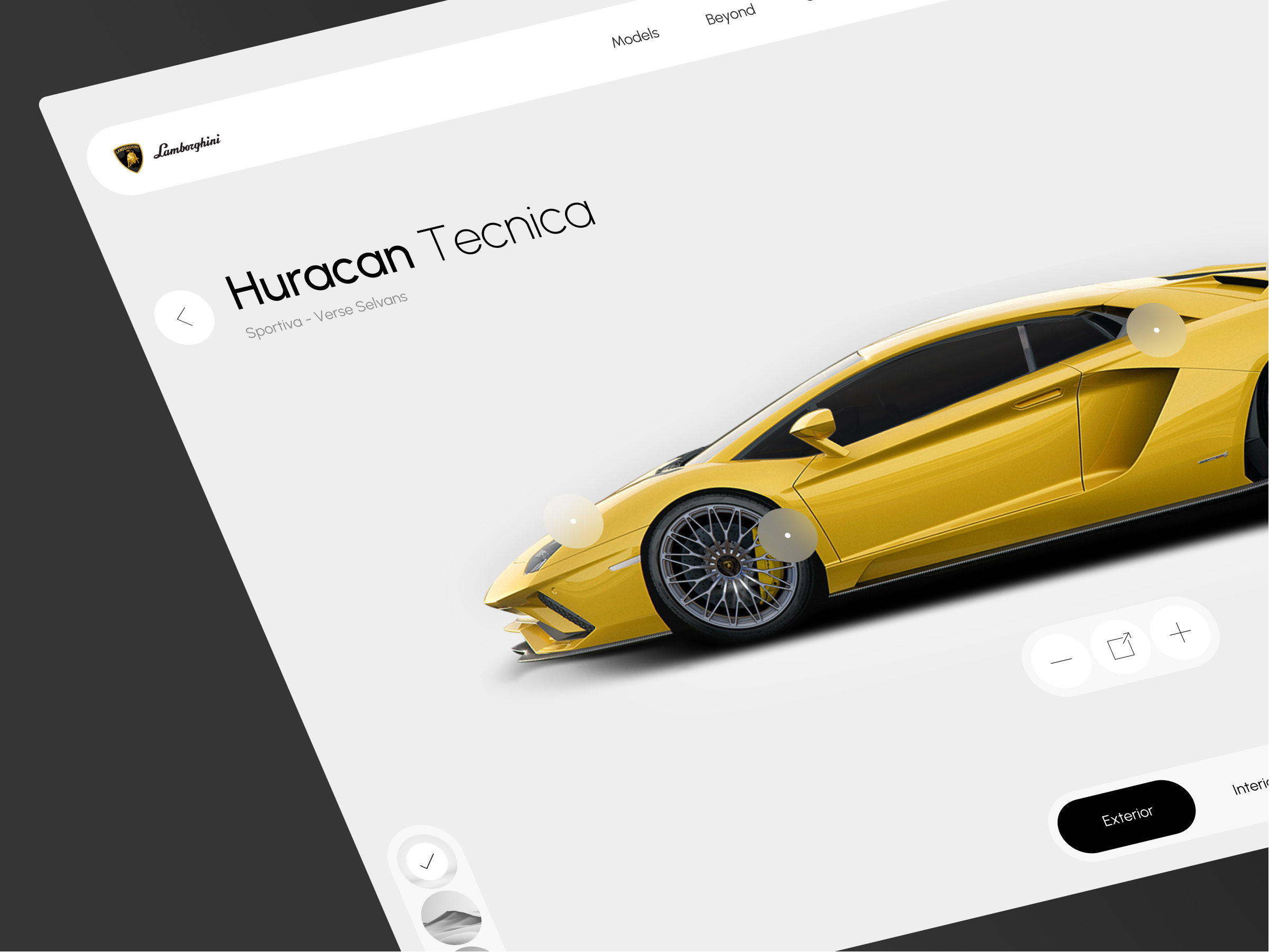 Lamborghini Configurator – Сar Customiser by Jack L. for RonDesignLab ⭐ ...