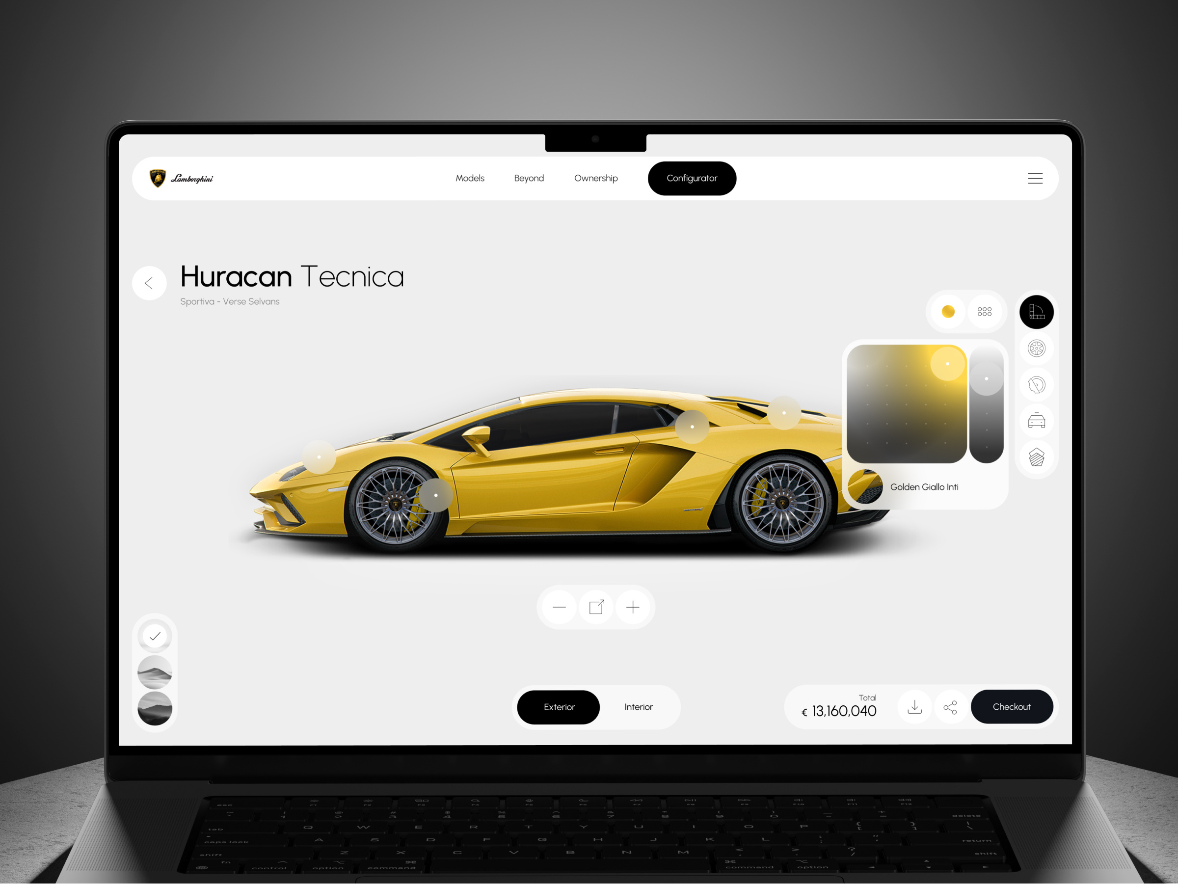 Lamborghini Configurator – Сar Customiser by Jack L. for RonDesignLab ⭐️ on Dribbble