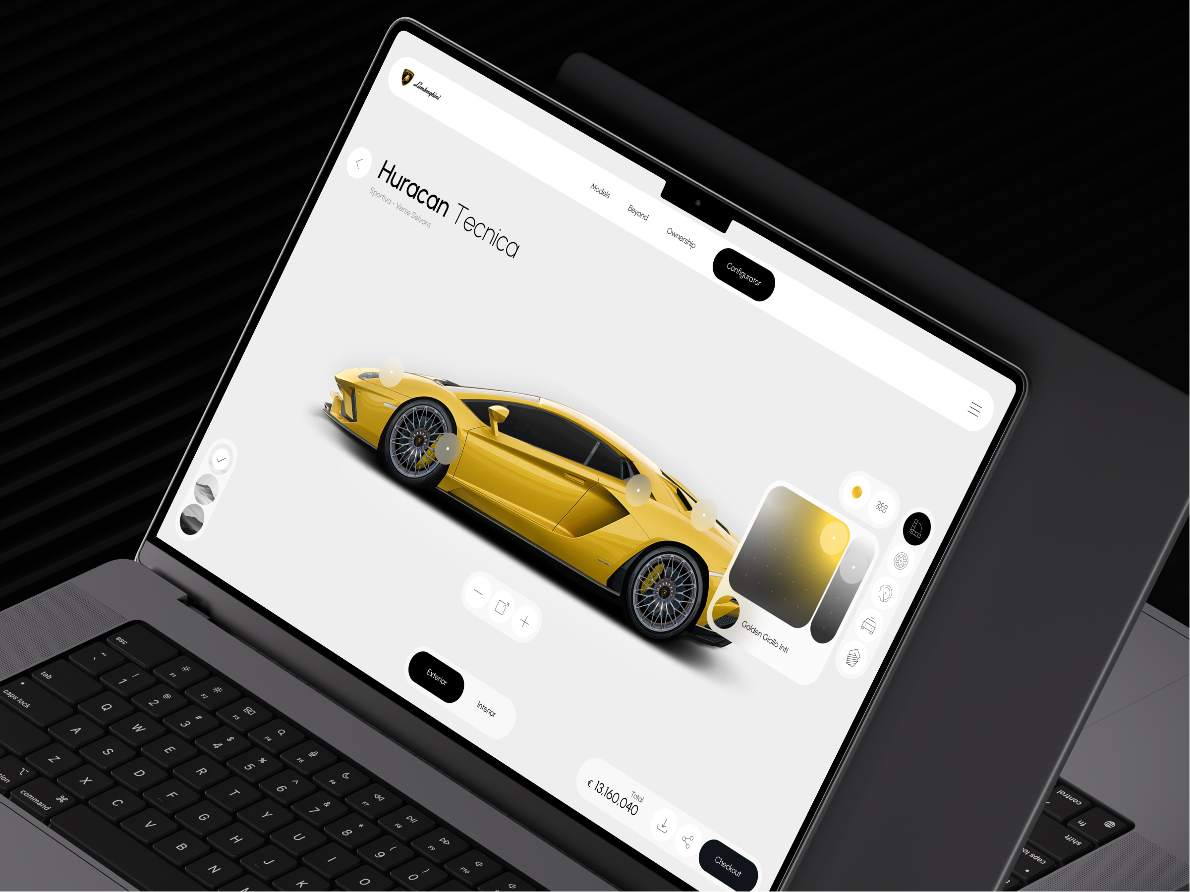 Lamborghini Configurator – Сar Customiser by Jack L. for RonDesignLab ⭐️ on Dribbble