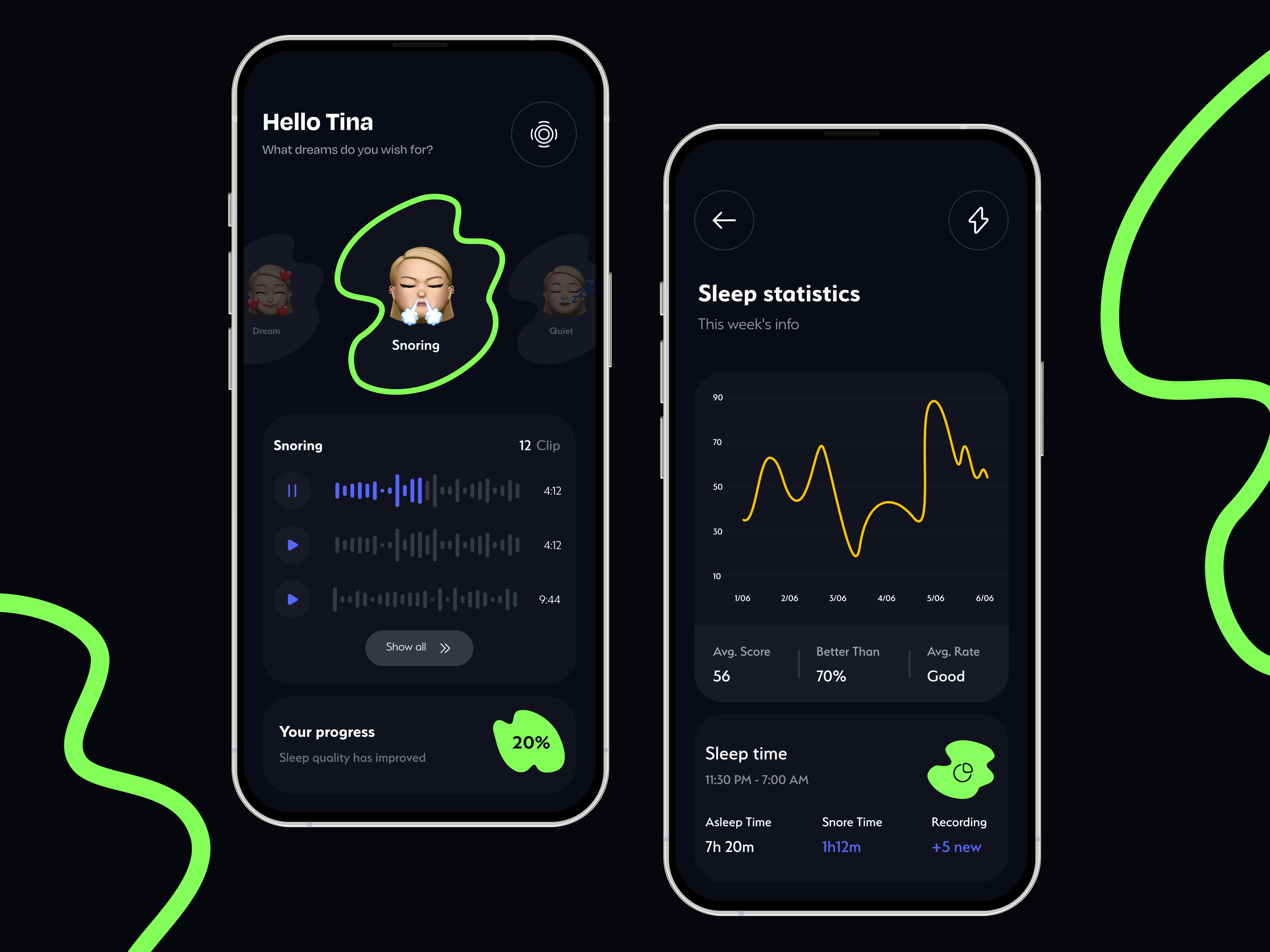 Sleep Tracker App by Desire Creative Agency on Dribbble
